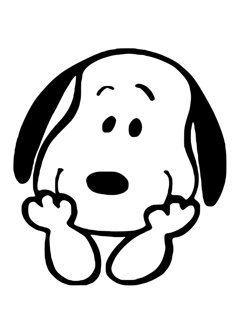 Snoopy Vinyl Decal - Etsy