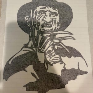 Freddy Krueger Vinyl Decal - Etsy