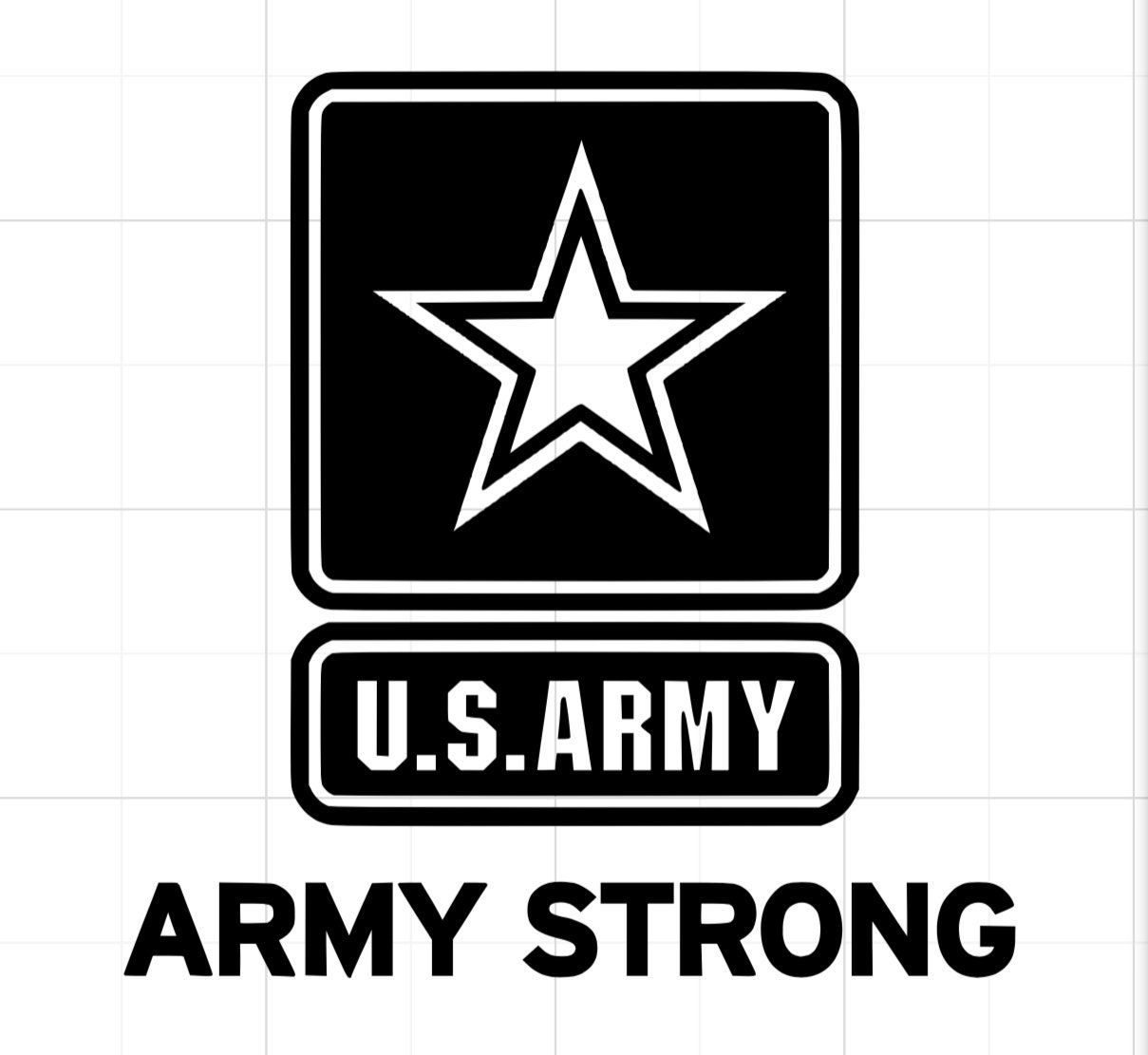 U.S Army Strong Vinyl Decal - Etsy