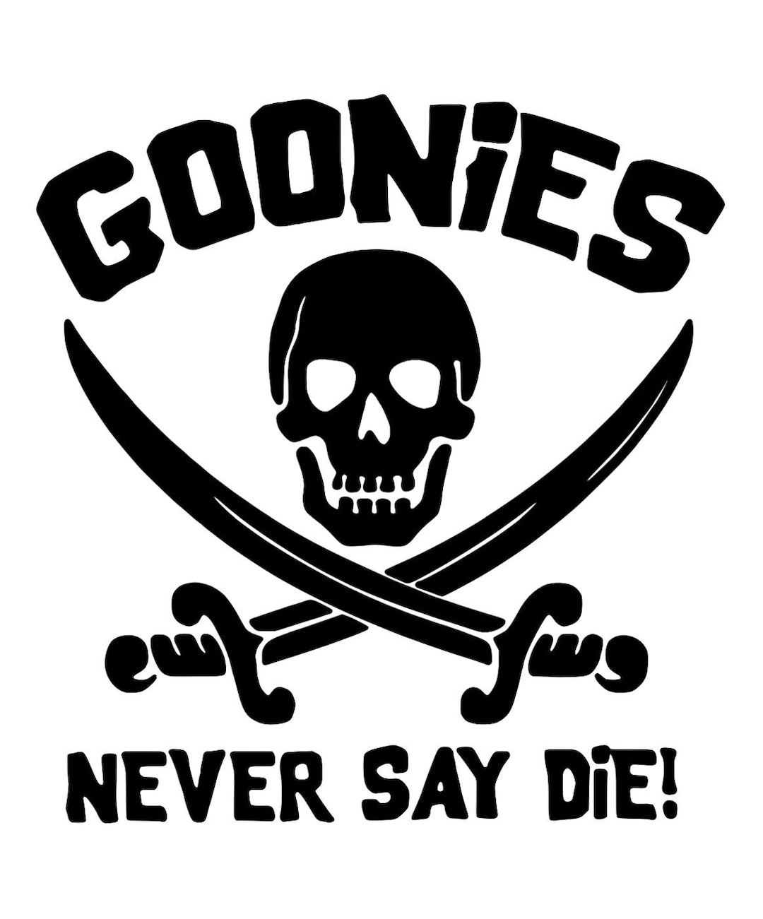 Goonies Never Say Die Vinyl Decal - Etsy