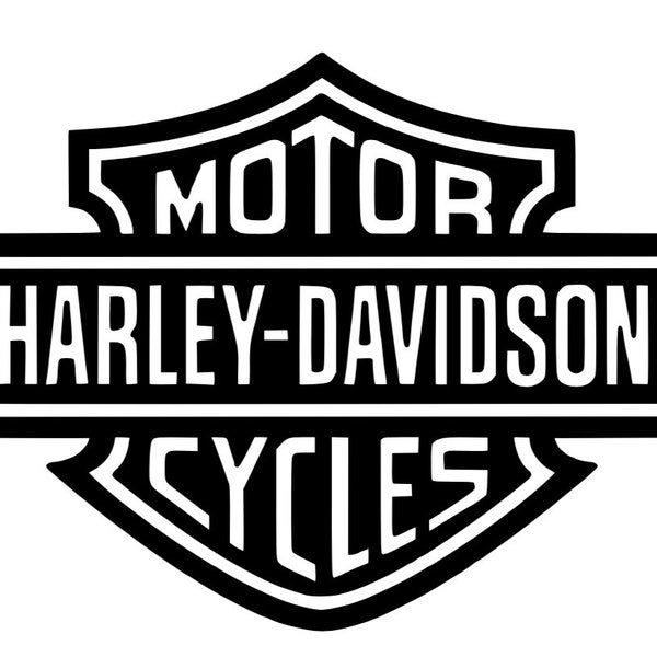 Harley Davidson Vinyl Decal - Etsy