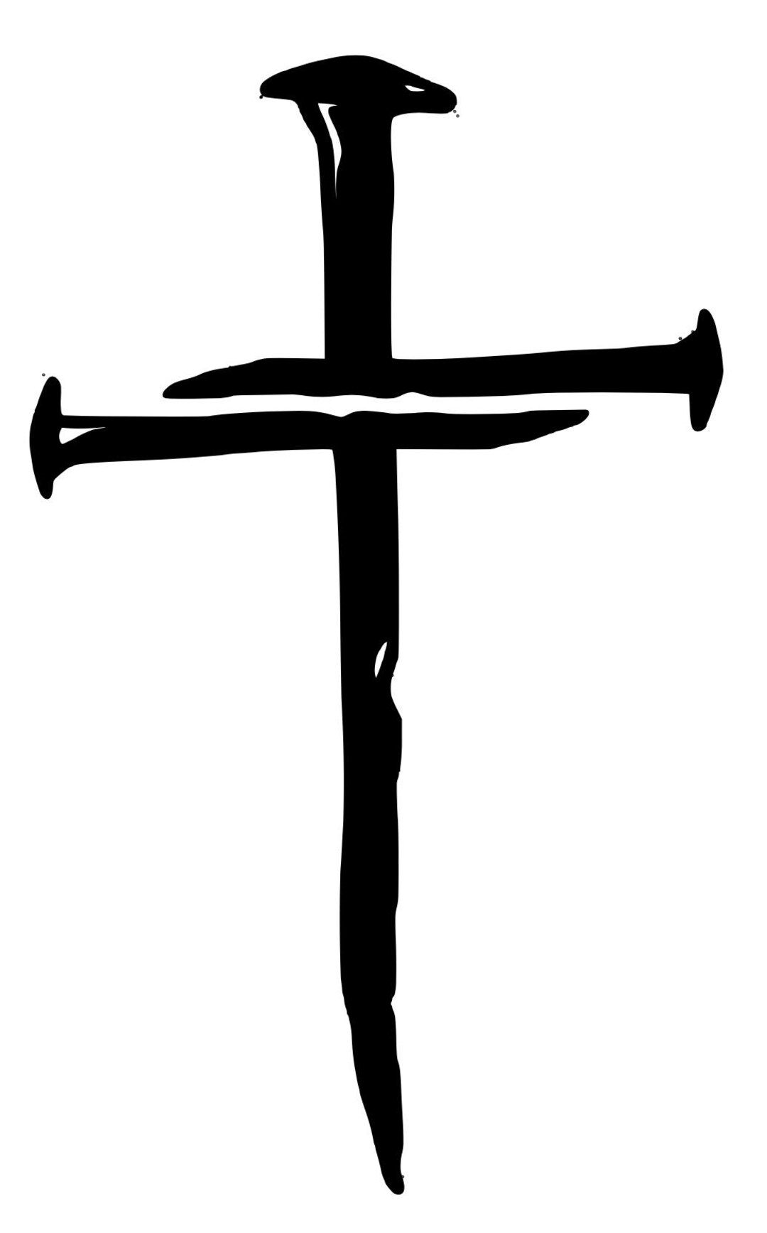 Nail Cross Vinyl Decal - Etsy