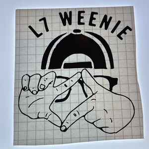 L7 Weenie Vinyl Decal - Etsy