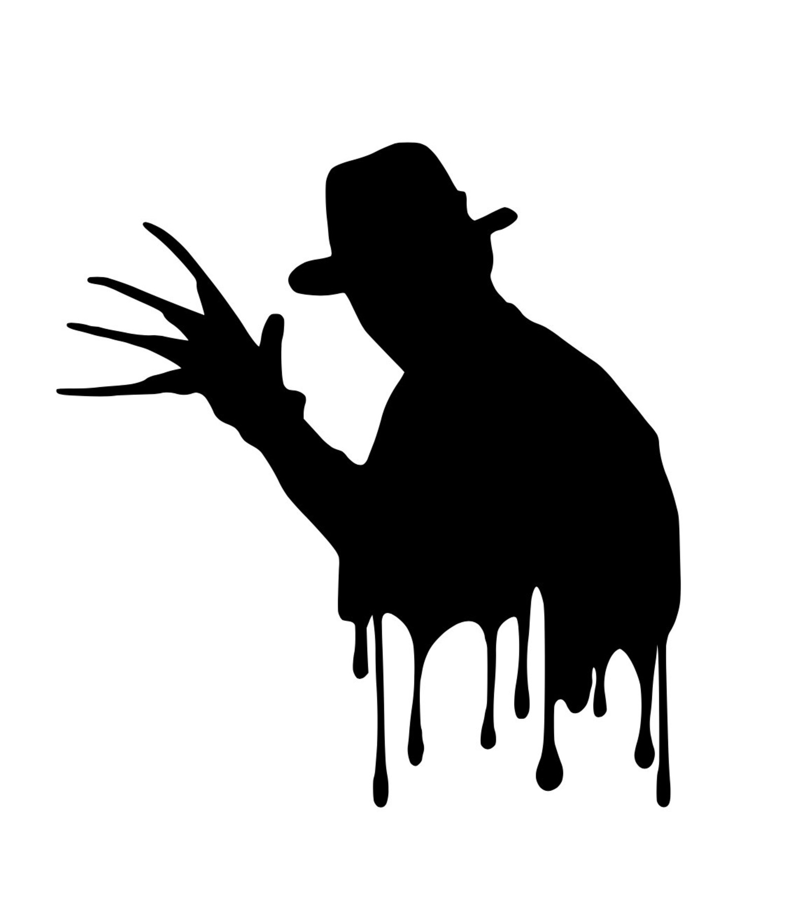 Freddy Krueger Silhouette Vinyl Decal - Etsy