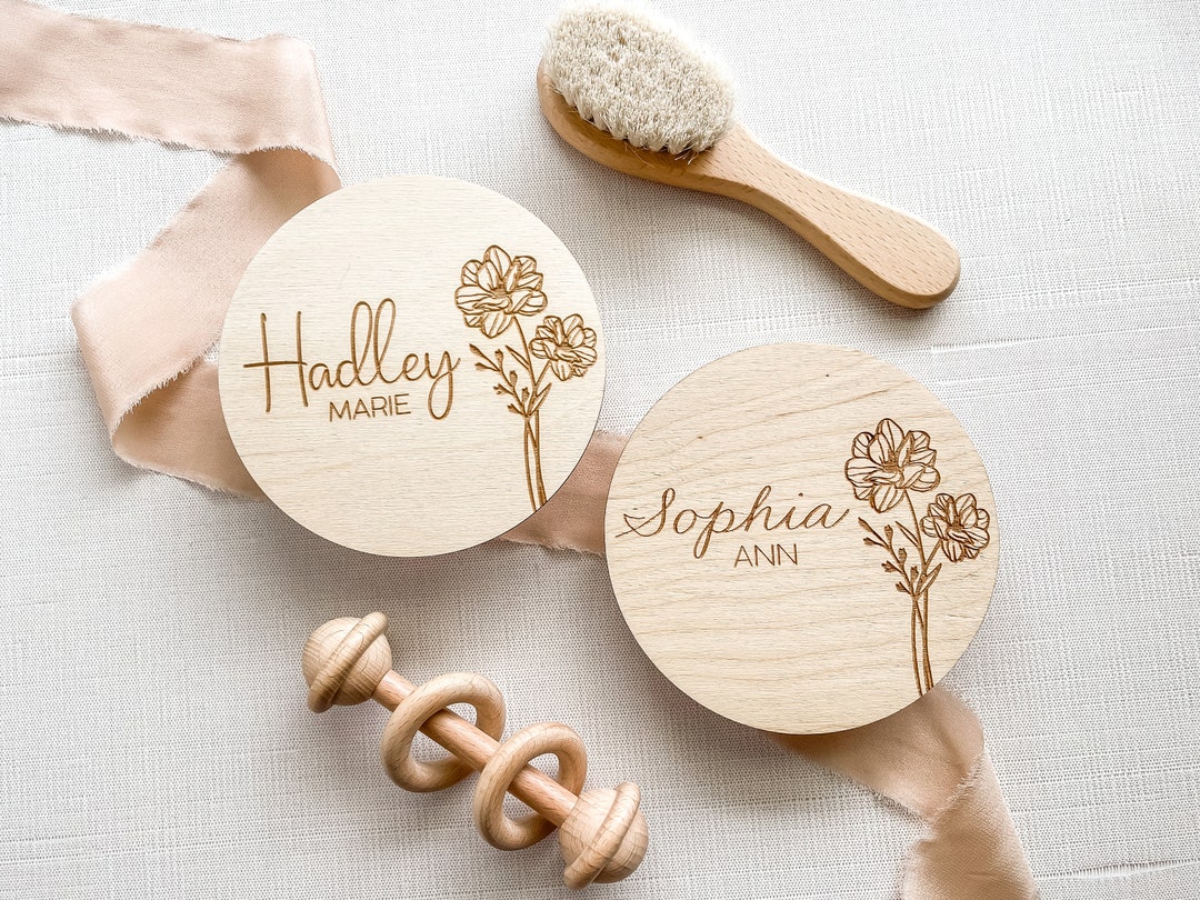 Baby Name Sign, Floral Name Sign, Baby Name Announcement, Hospital Name ...