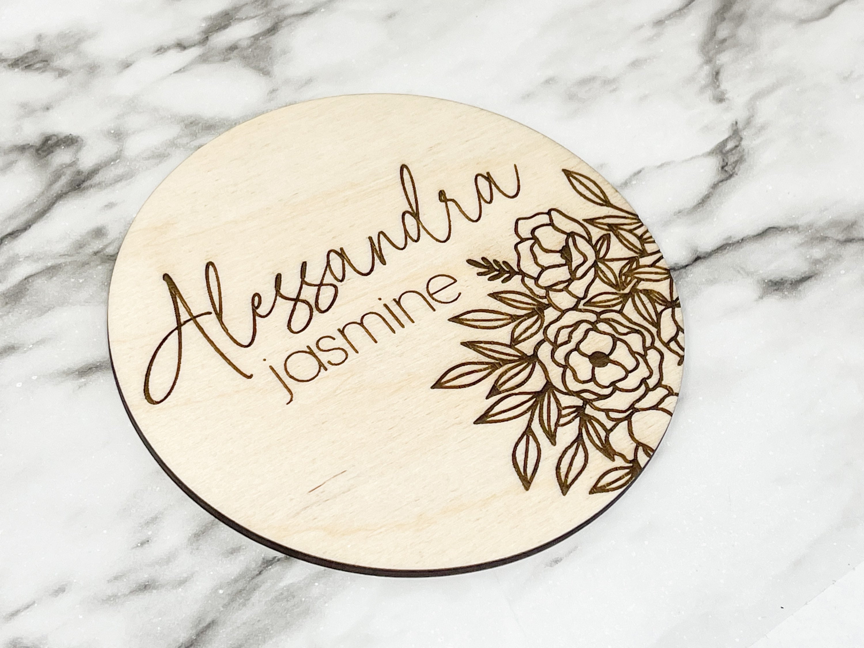 Floral Baby Name Sign Announcement Hospital Cute Name Sign - Etsy