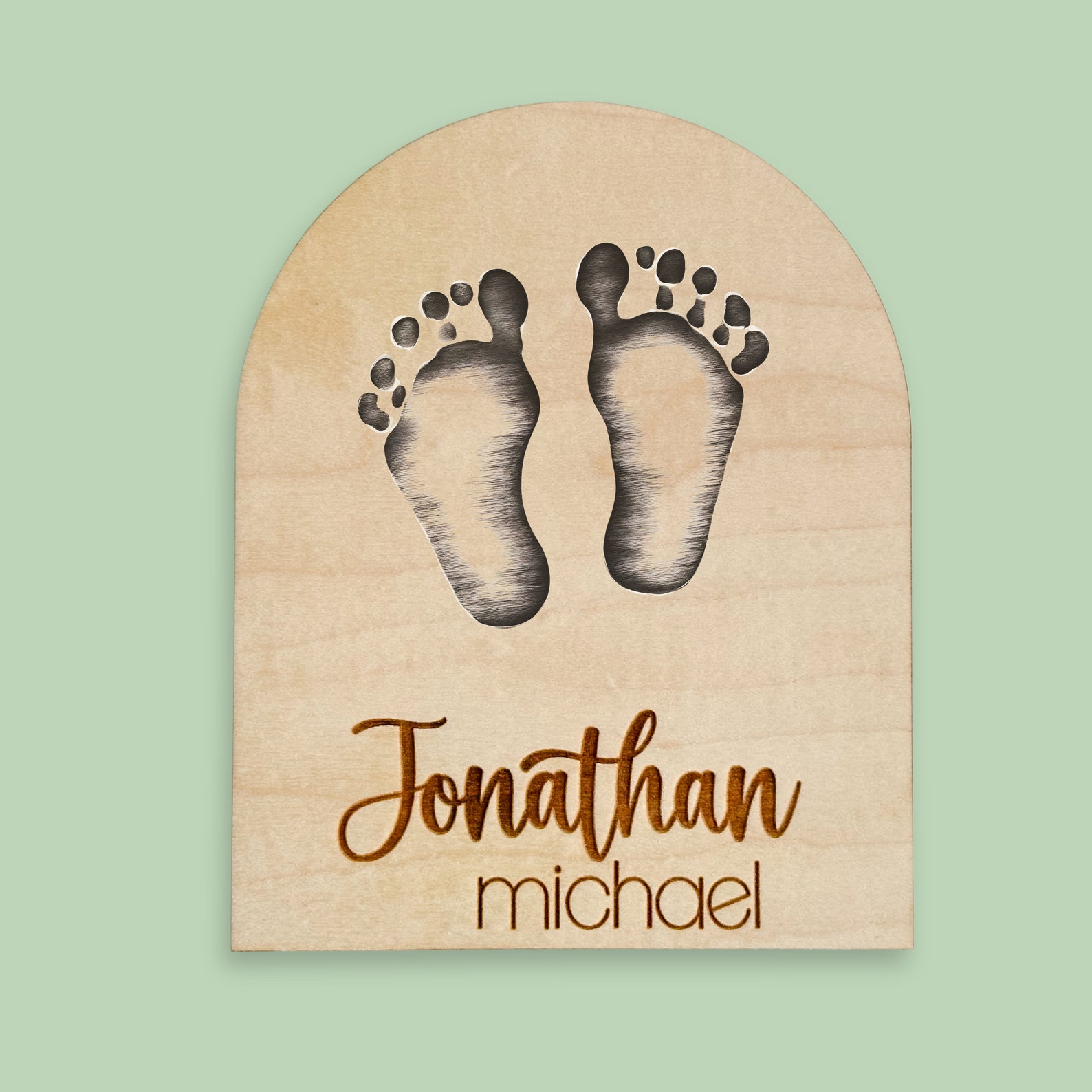 Baby Name Sign, Birth Stats Sign, Footprint Sign, Baby Name ...