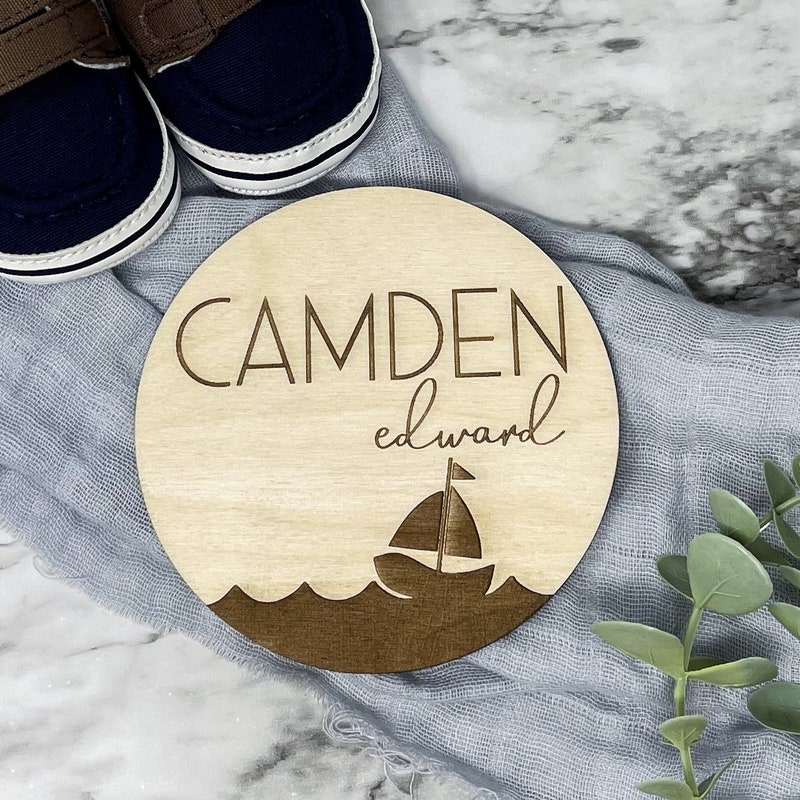 Nautical Nursery Name Sign - Etsy