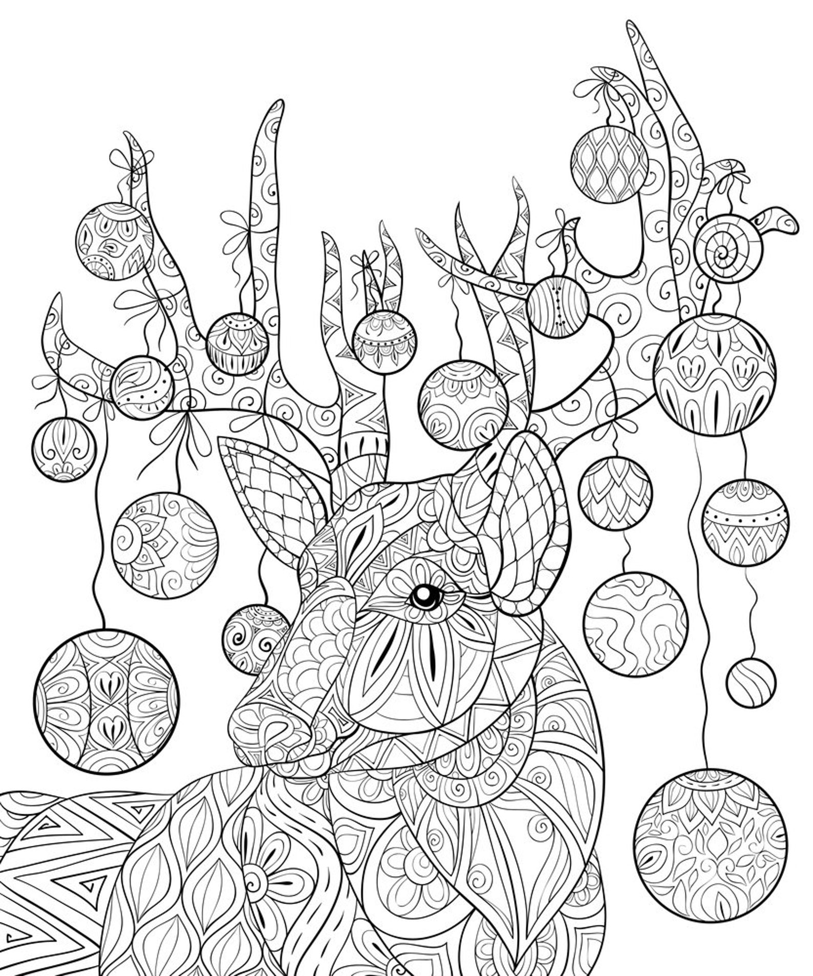 Joy of Christmas Mandala Coloring Book | 71 Pages | Digital Download - Etsy