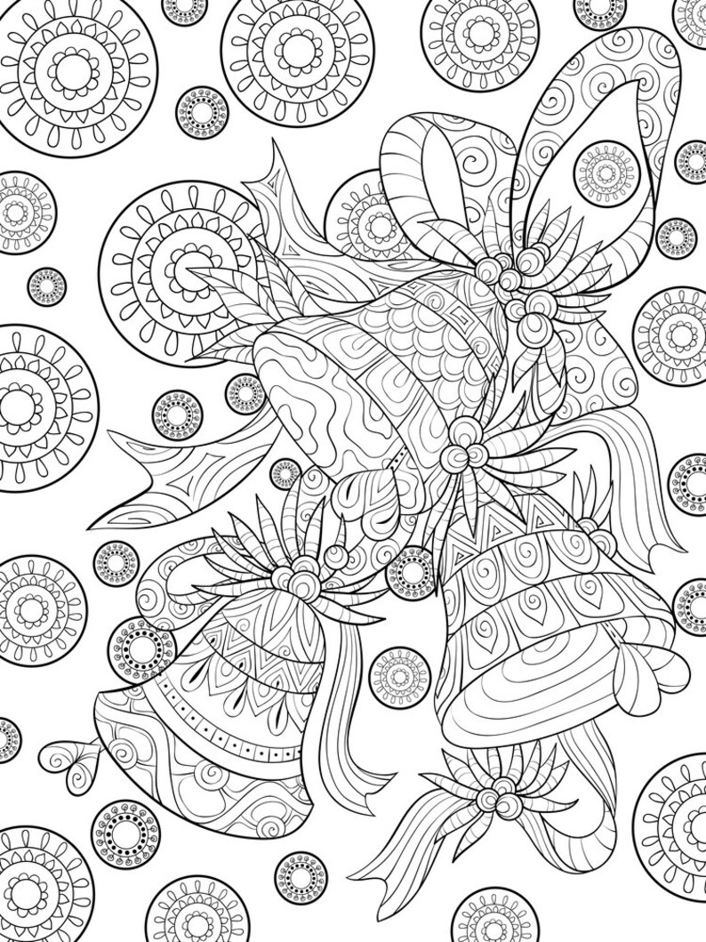 Joy of Christmas Mandala Coloring Book | 71 Pages | Digital Download - Etsy