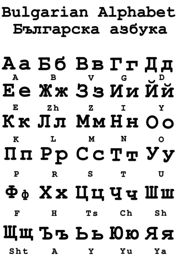 Bulgarian Alphabet