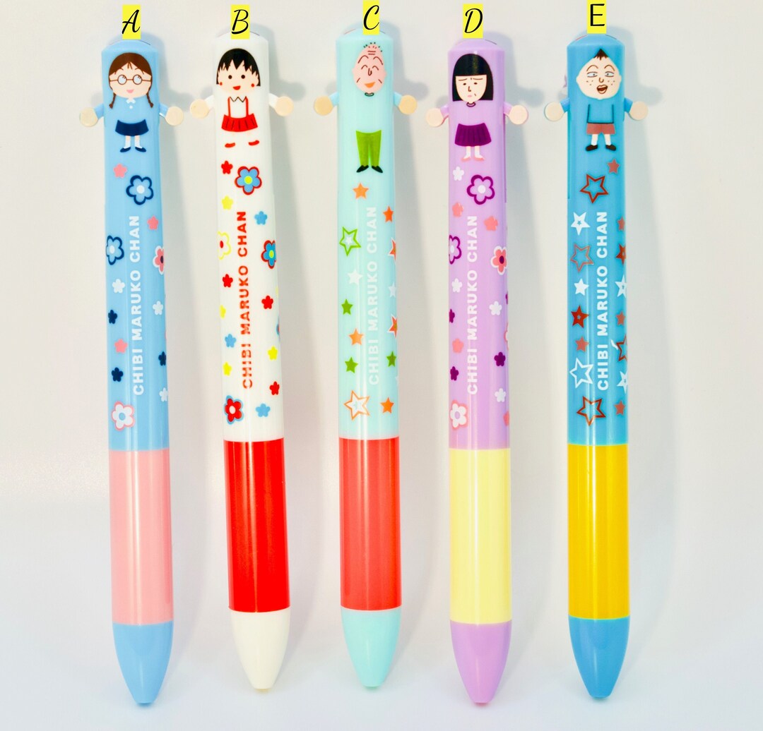 Chibi Maruko Chan Red & Black Ballpoint Pen( 2 Color in 1 Pen) | Chibi ...