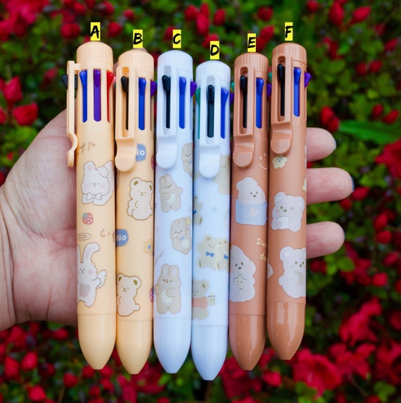 Animal Ballpoint-pen 8 Colors in 1 Pen Multiple Color Bear - Etsy