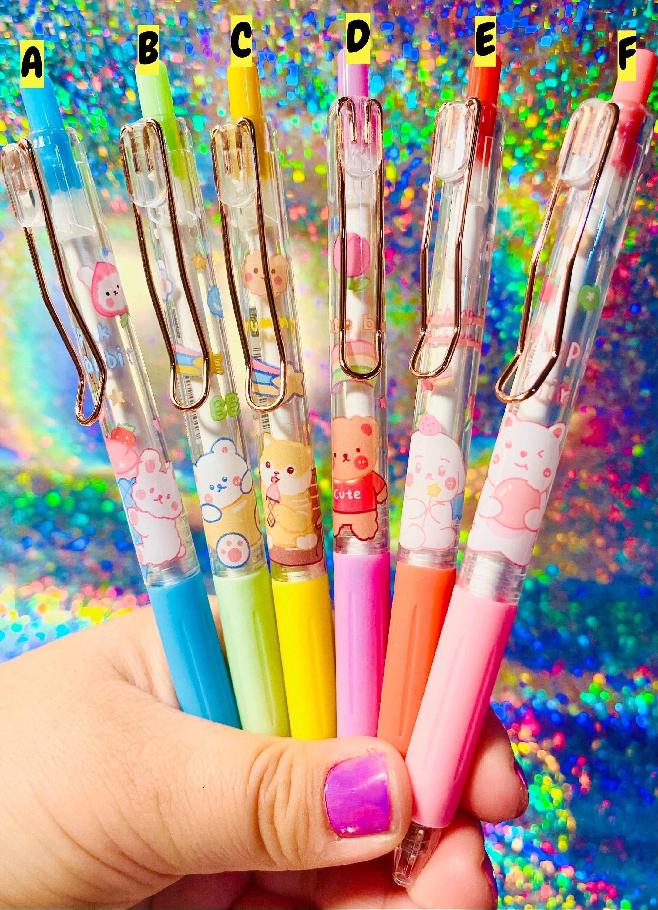 Animal Themed Black Ink Gel Pen | 0.5mm Black Ink Gel Pen - Etsy