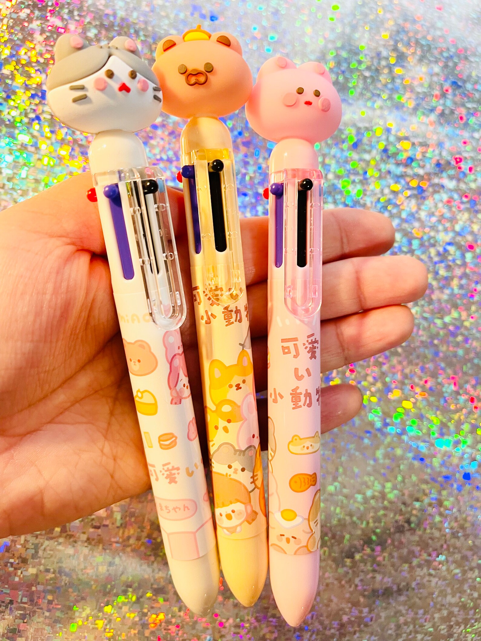 Cute Animals 6 Colors in 1 Pen Multiple Color Ballpoint-pen - Etsy