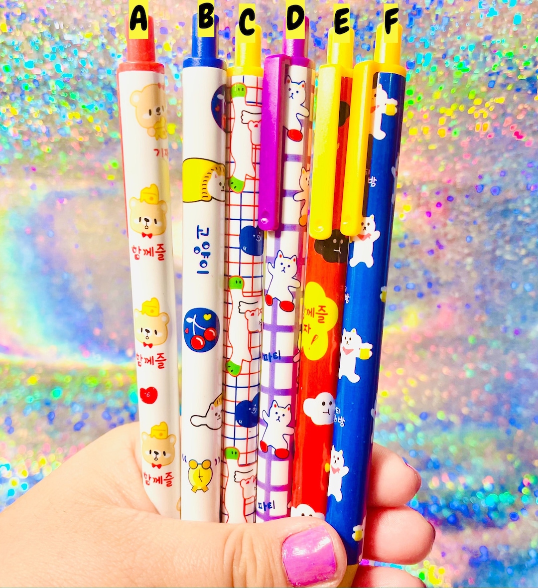 Cute Animals Black Ink Gel Pen | 0.5mm Black Ink Gel Pen - Etsy