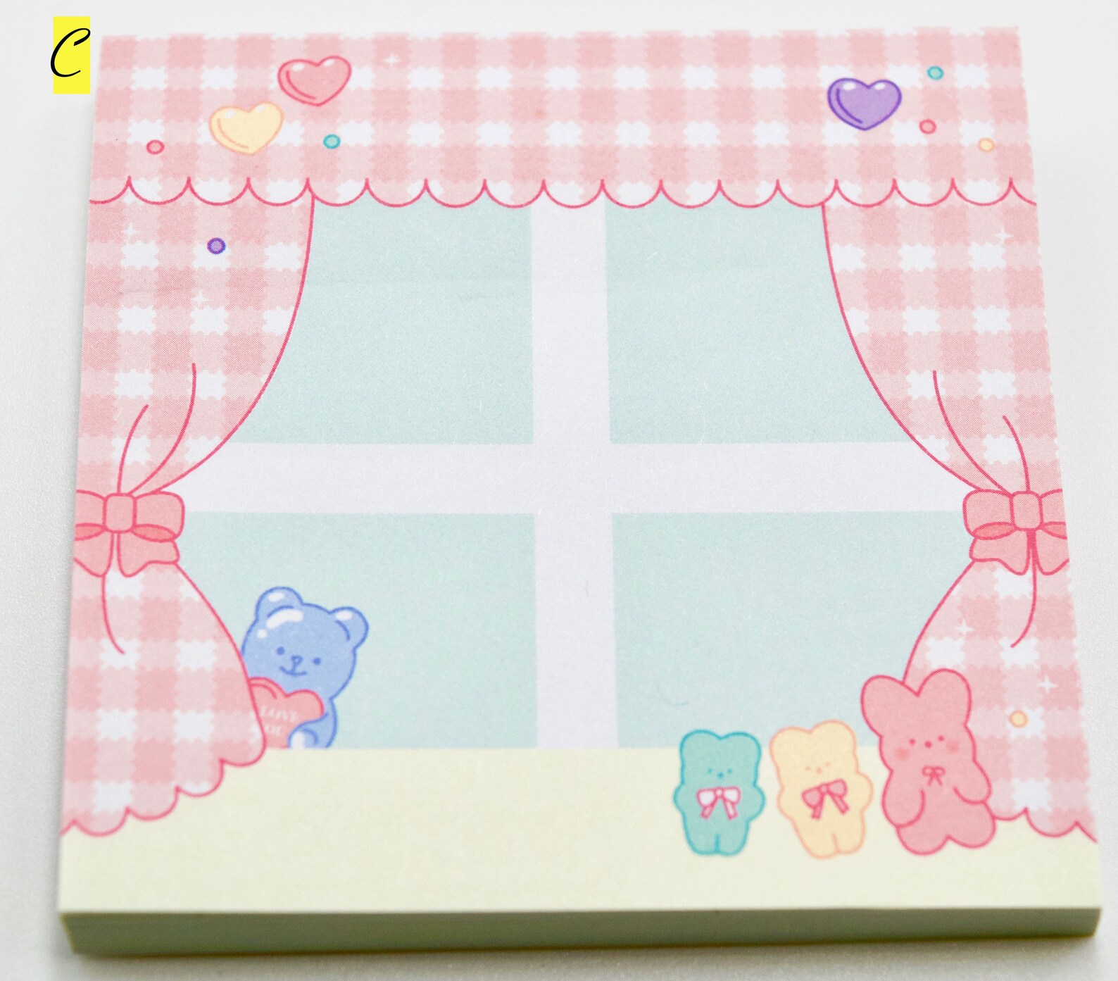 Gummy Bear Sticky Memopad(notepad) | 80 Sheets Kawaii Mini Sticky Note ...