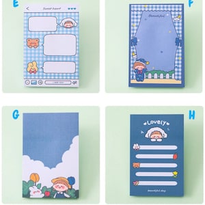 Cute Bear Memo Pads( Sticker Note)| 80 Sheets Kawaii Mini Note Pad - Etsy
