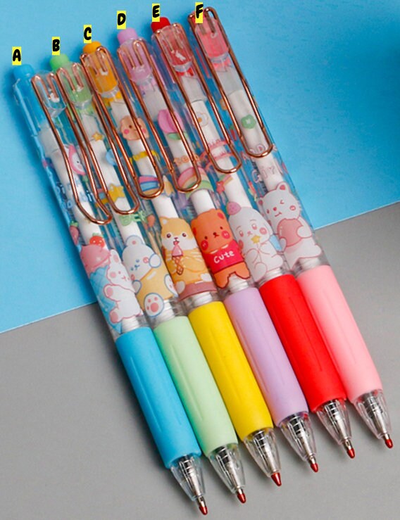 Animal Themed Black Ink Gel Pen | 0.5mm Black Ink Gel Pen - Etsy