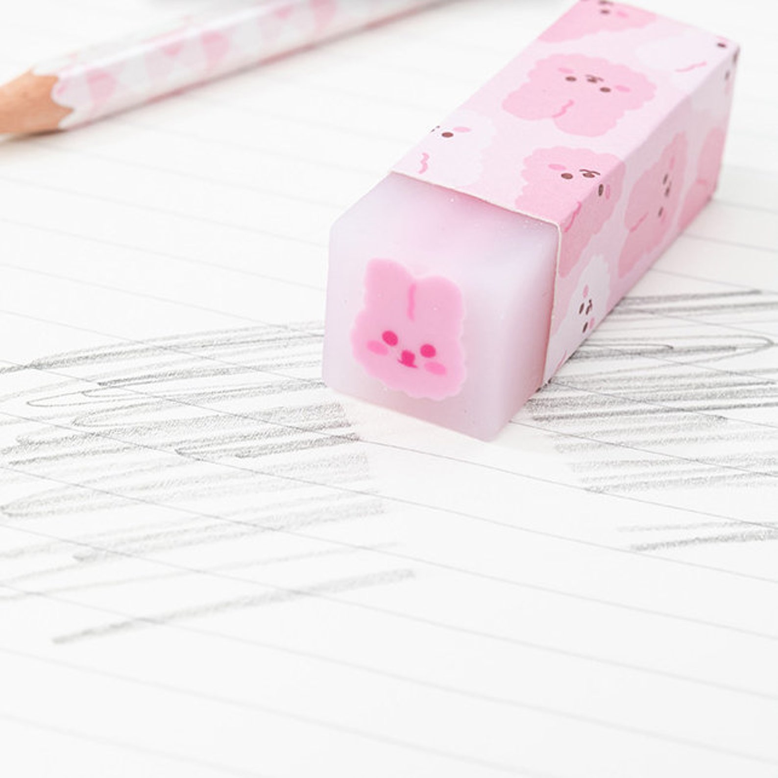 Kawaii Animal Erasers Rabbit Bear Cat and Dog Erasers - Etsy