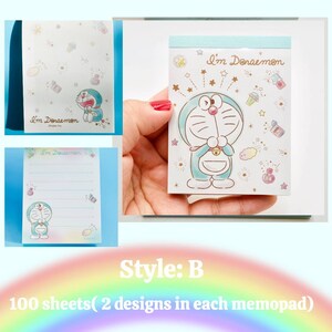 Kawaii Mini Doraemon Memopad | 100 Sheets Memo-pad - Etsy