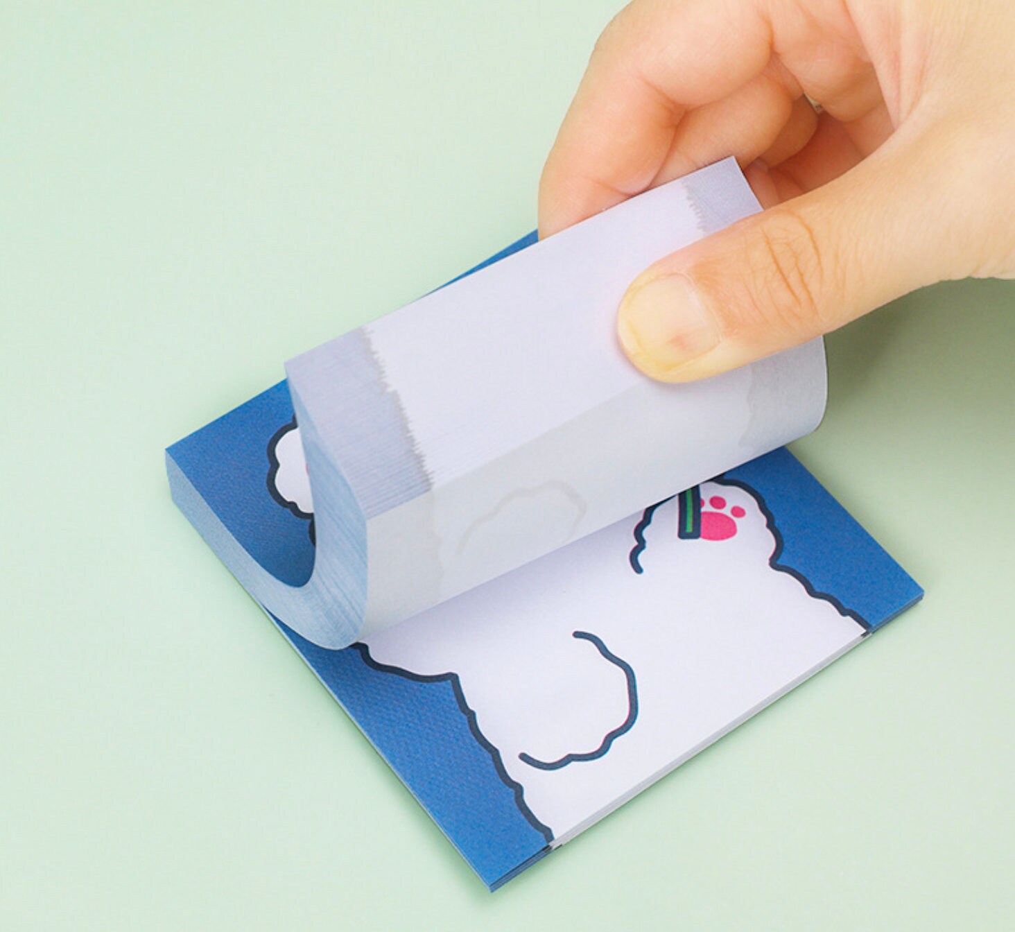 Cute Bear Memo Pads Sticker Note 80 Sheets Kawaii Mini Note | Etsy