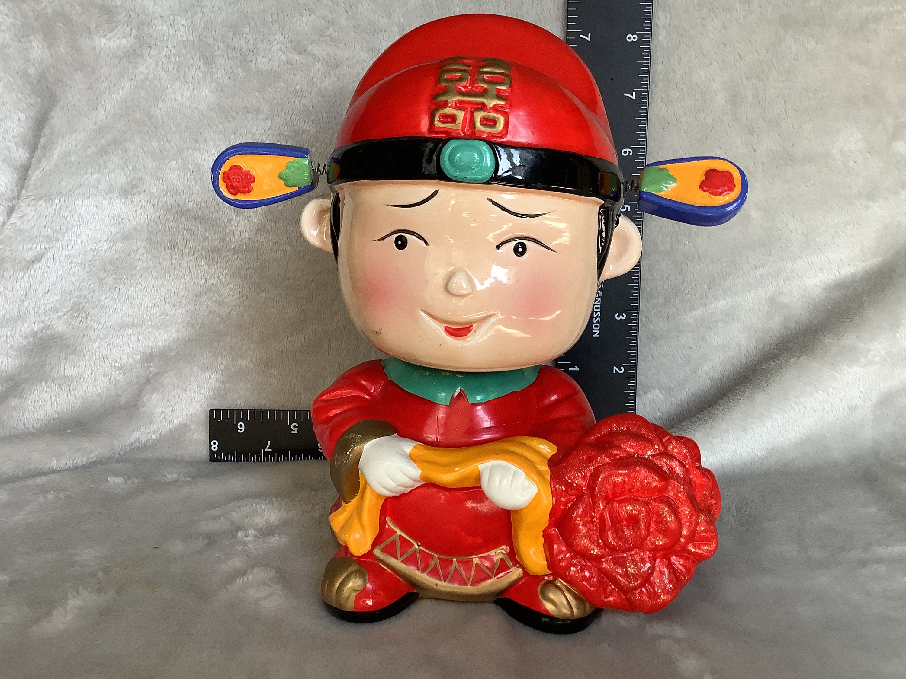 Chinese Wobble Head Money Box - Etsy