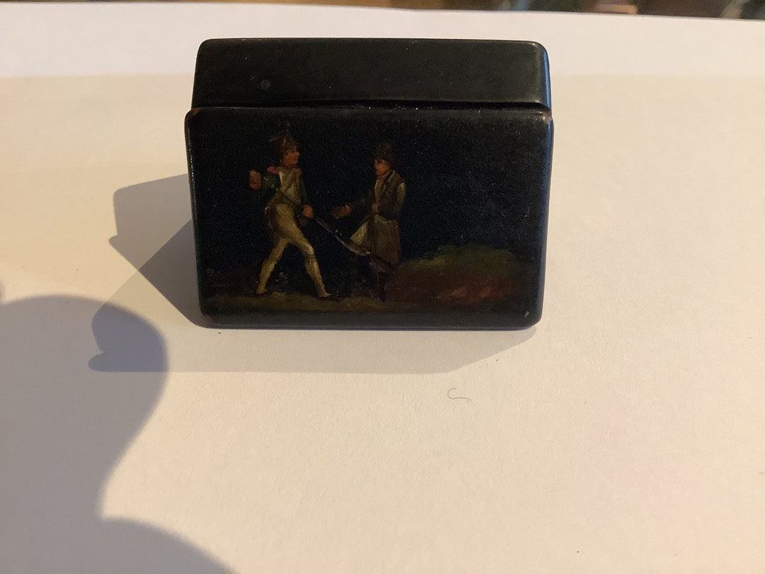 Papier Mache Napoleonic Period Snuff Box - Etsy