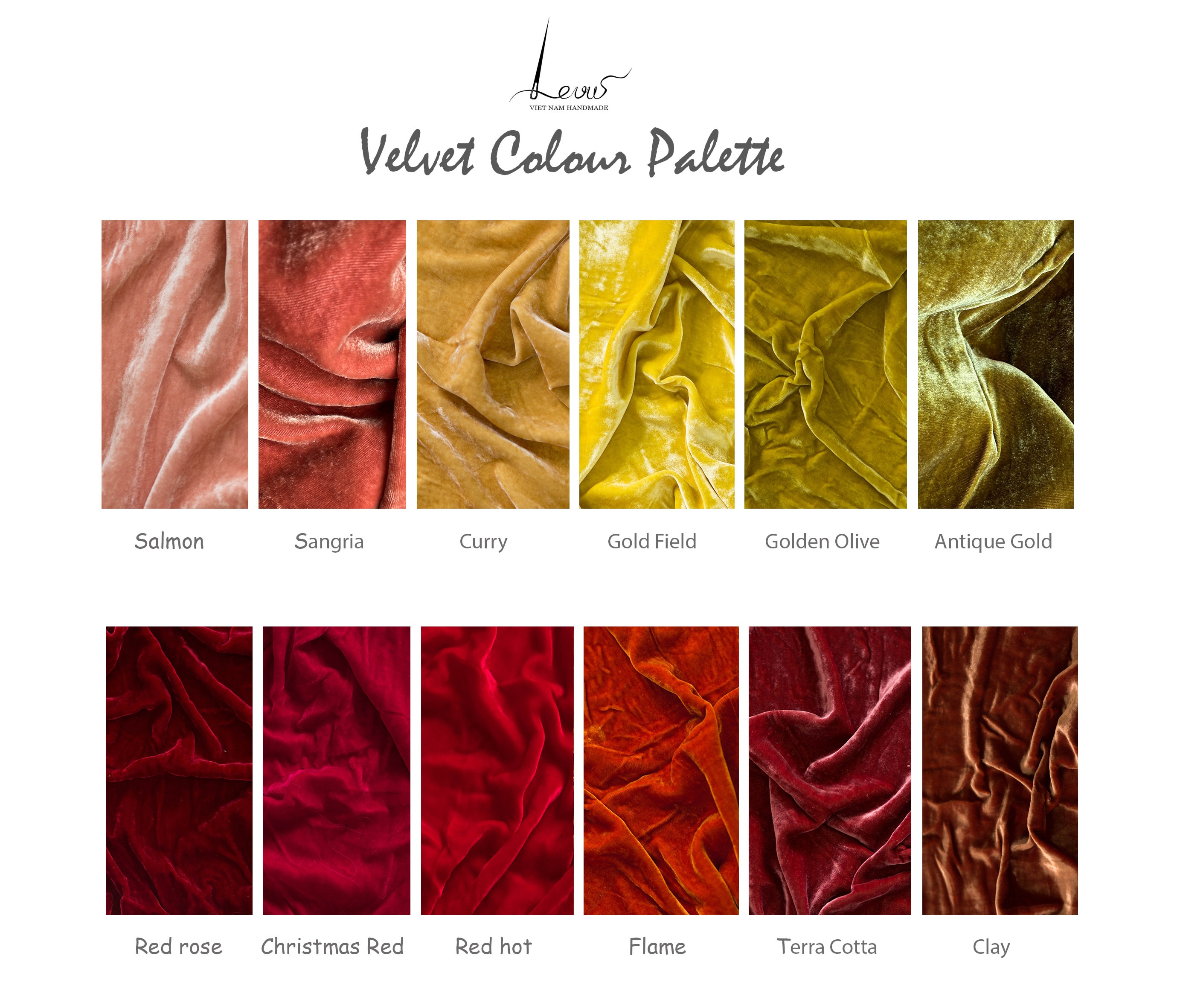 Silk Velvet Fabric Sample: 30 Color Combo - Etsy