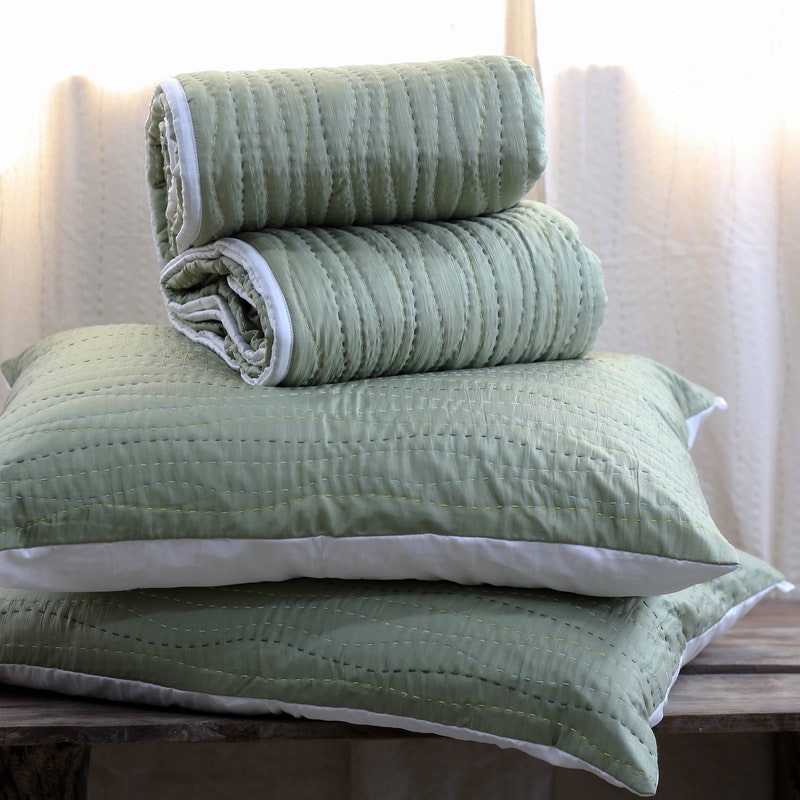 Green Bedding Set - Etsy