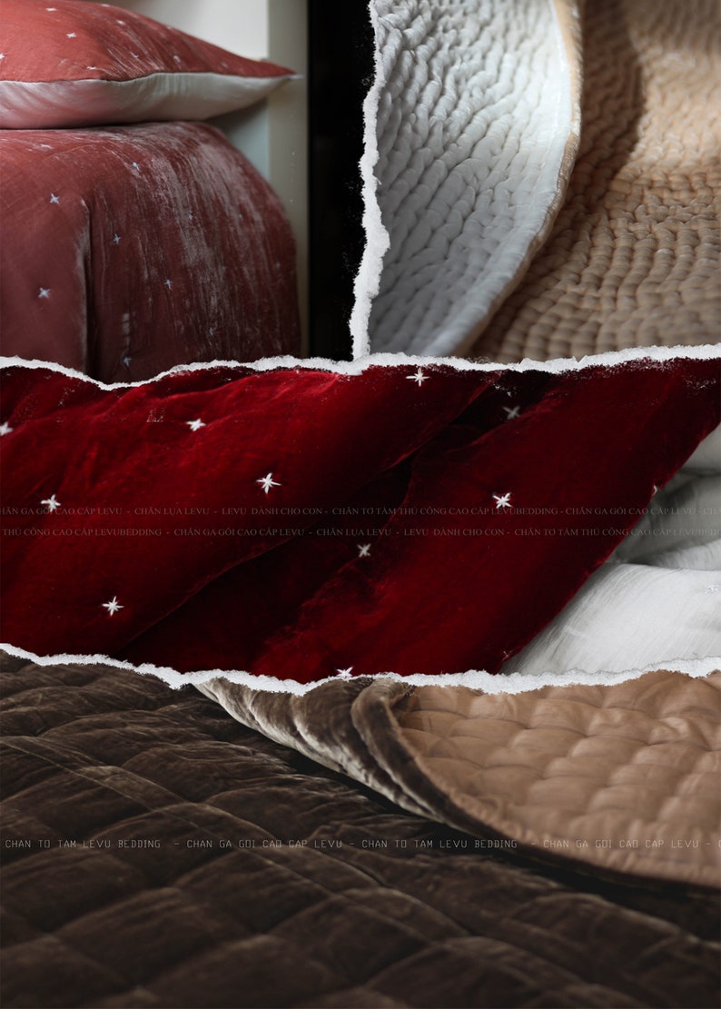 Personalized Mulberry Silk Velvet Quilt | Hand-stitched Kantha ...