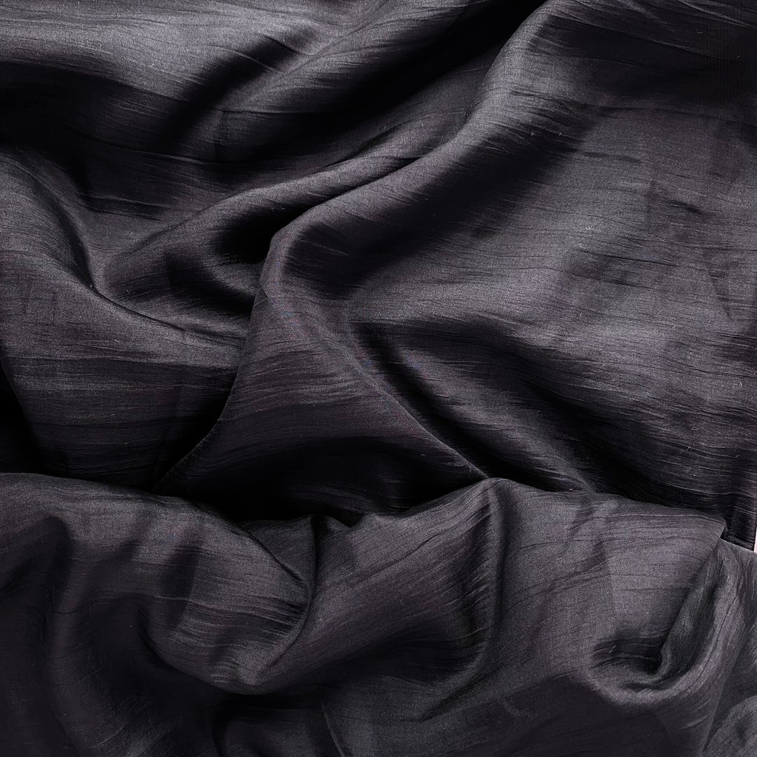 Black Mulberry Silk 30g Fabric Pure Silk Handmade From Vietnam Pure ...