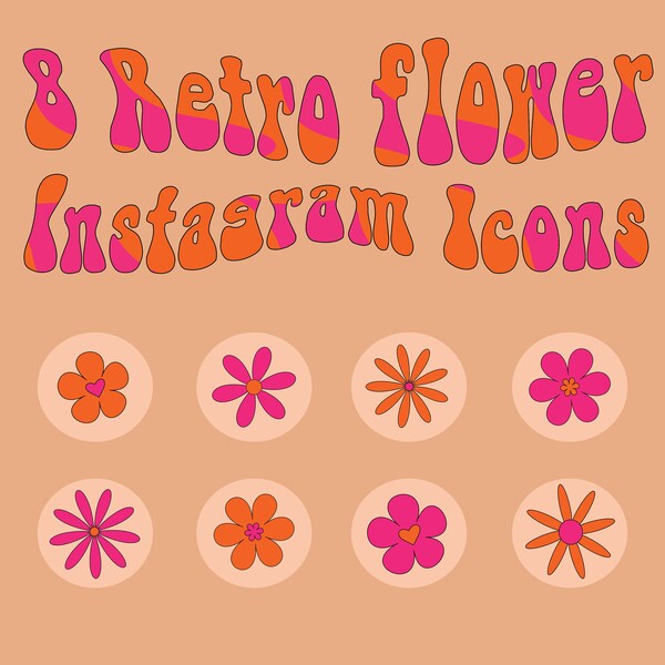 70s Retro App Icons - Etsy