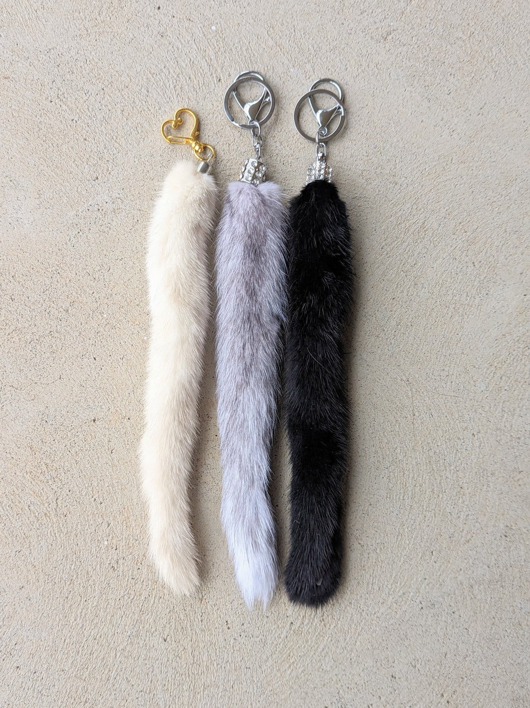 Mink Tail Keychain - Etsy