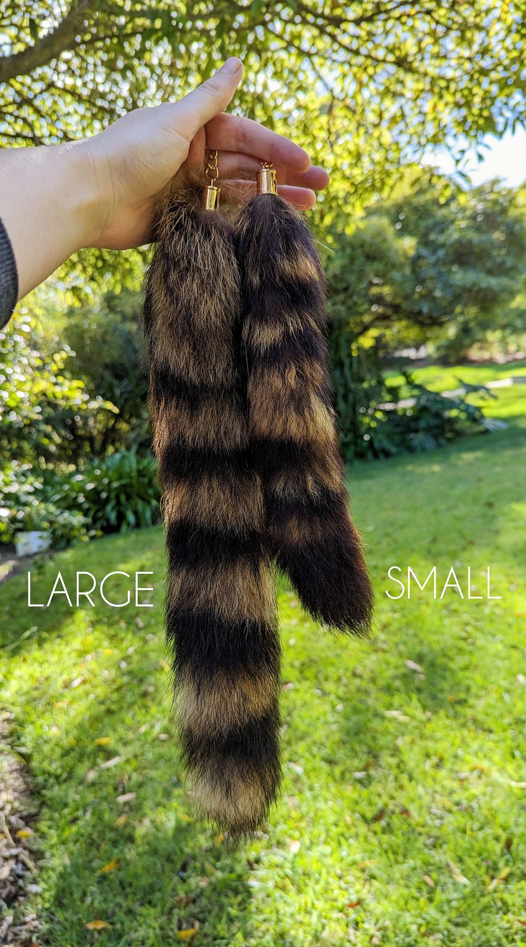 Raccoon Tail Keychain (brown or Blonde) - Etsy Australia