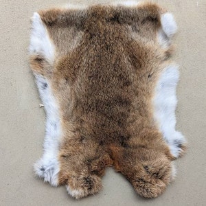 Rabbit Pelt - Multiple Colours and Patterns, Fluffy Winter Pelts ...