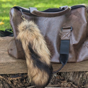 Tanuki Tail Keychain - Etsy