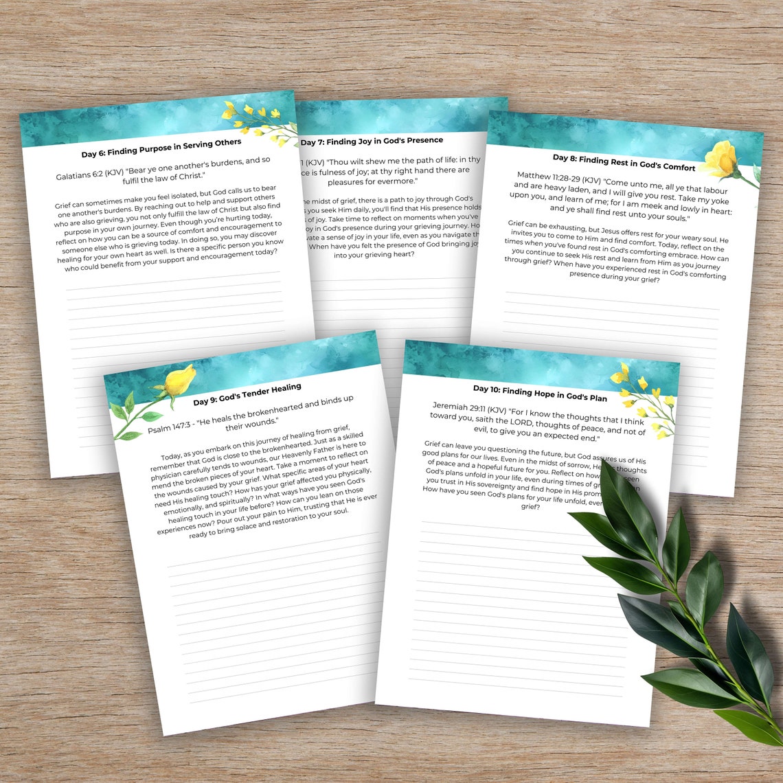 Christian Devotional Journal With Guided Prompts and Bible Verses ...