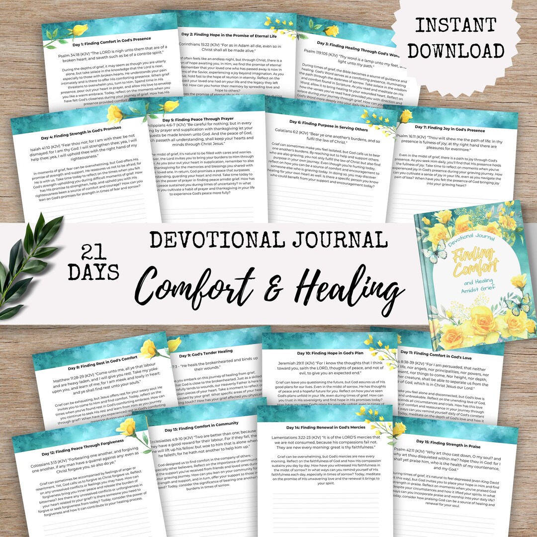 Christian Devotional Journal With Guided Prompts and Bible Verses ...