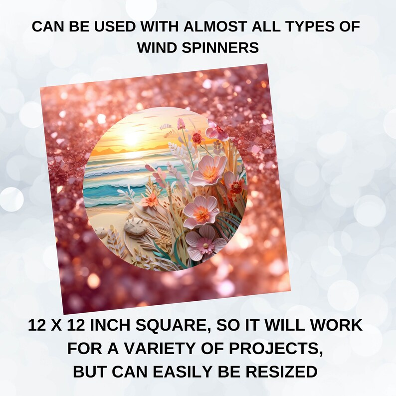 Beach Wind Spinner PNG - Ocean Sublimation Designs - Printable Digital ...