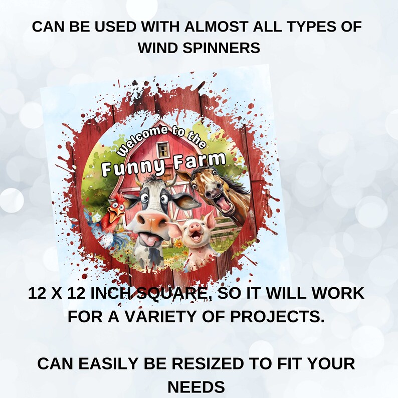 Farm Wind Spinner PNG - Welcome to the Funny Farm Sublimation Design ...