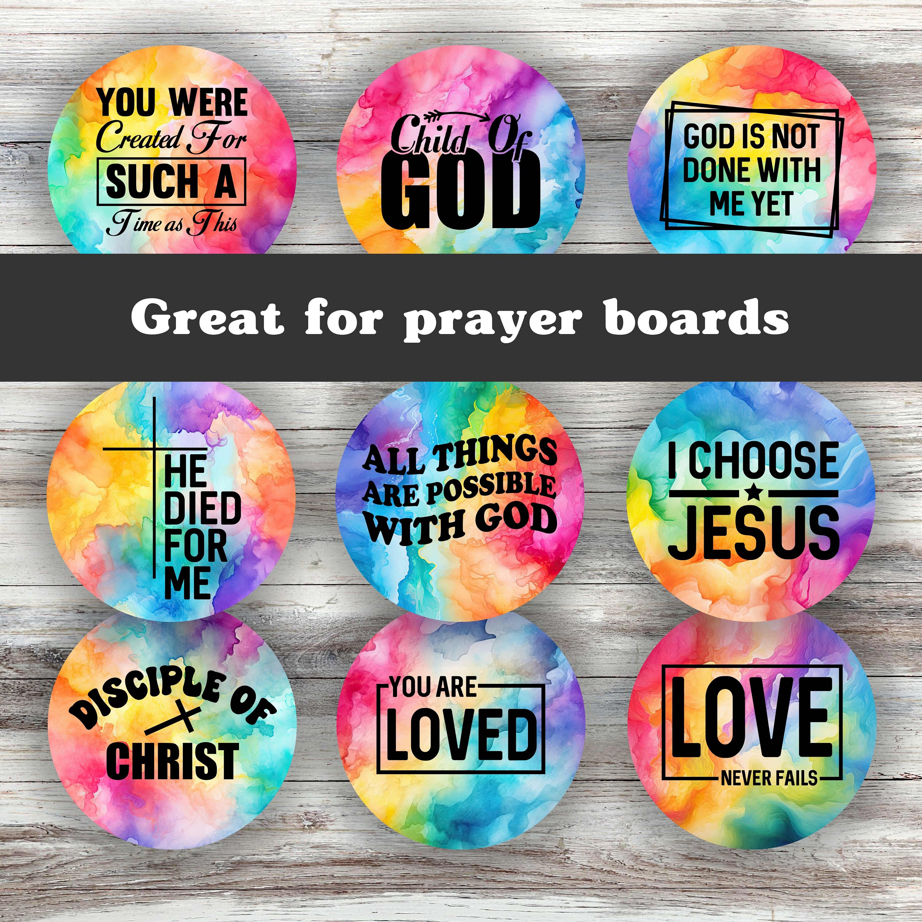 Faith Car Coaster PNG Bundle Set of 70 Colorful Christian Bible Verse ...