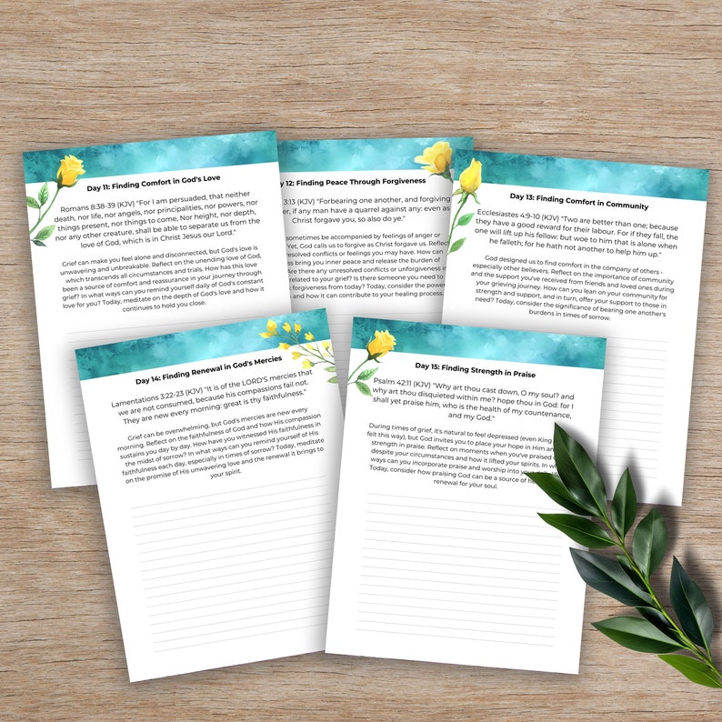 Christian Devotional Journal With Guided Prompts and Bible Verses ...
