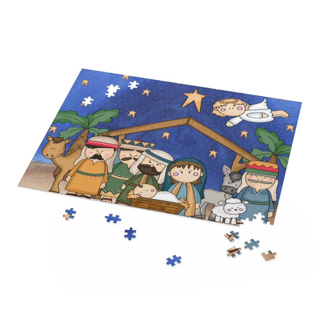 Nativity Jigsaw Puzzle Christmas Eve Box Idea for Kids - Etsy