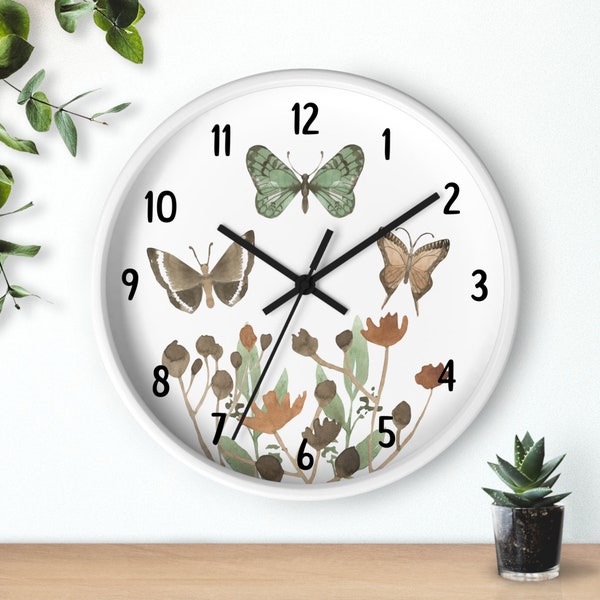Butterfly Clock - Etsy