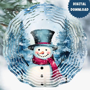 Snowman Wind Spinner PNG - Country Woodland Winter Christmas ...