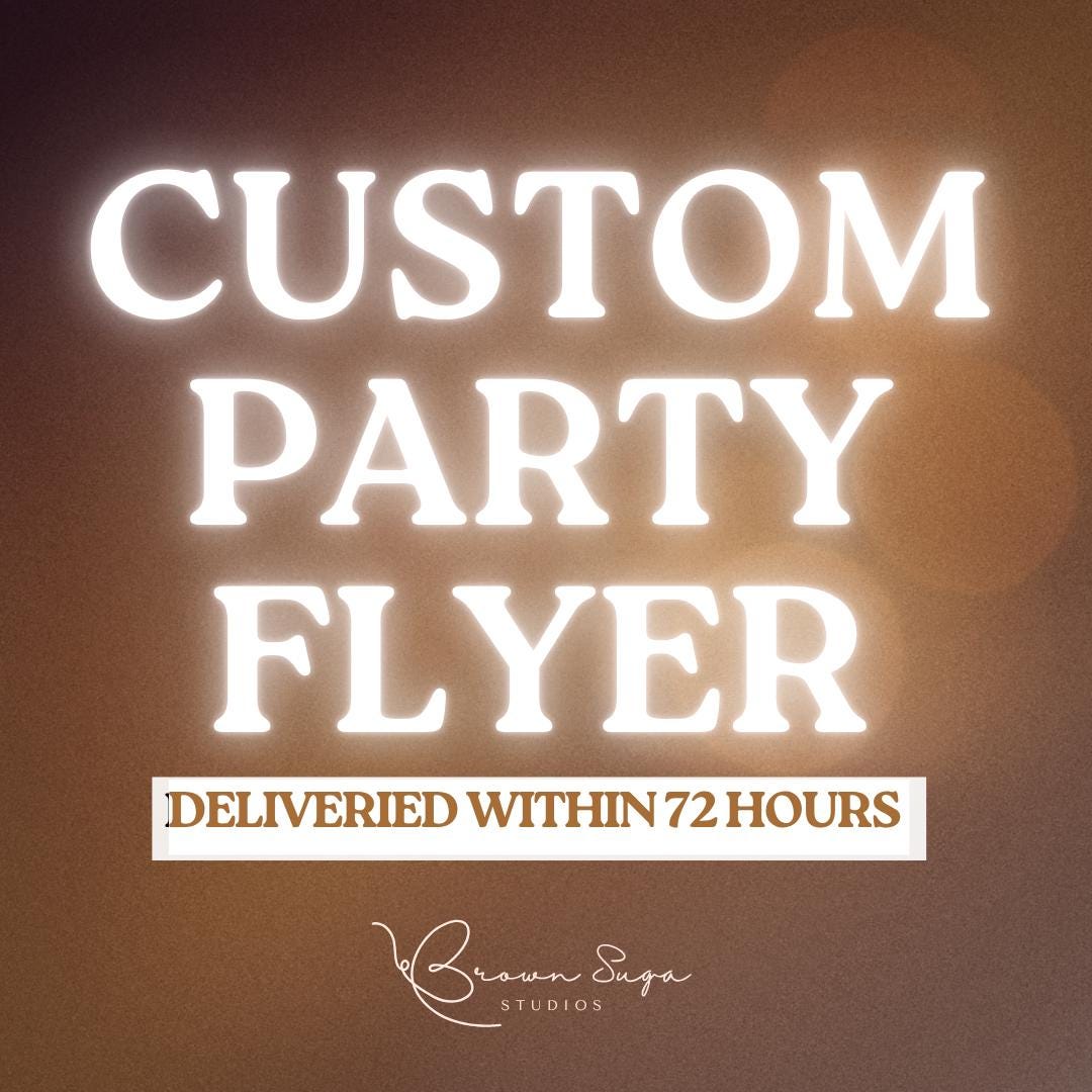 Custom Party Flyer Design Canva Digital Flyer for Club, DJ, Bar ...