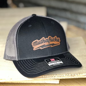 Muthafucka Leather Patch Hat - Etsy