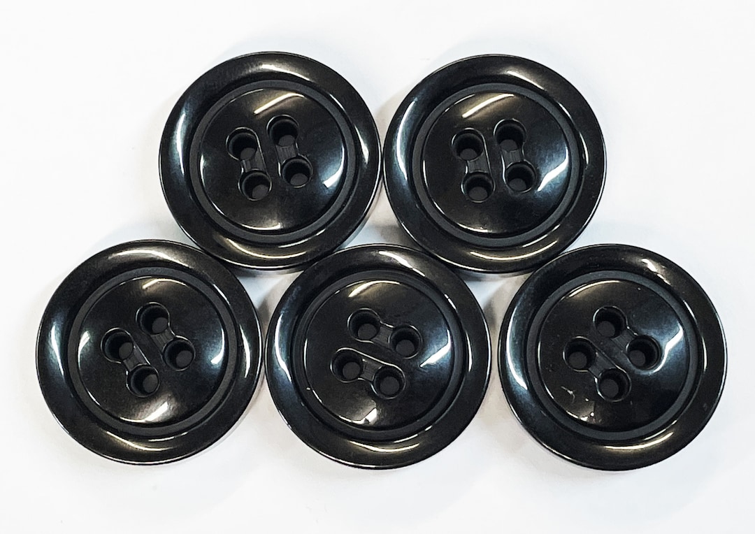25mm/40l, Large Black Buttons for Coat Jackets Blazer Men Women Unisex ...