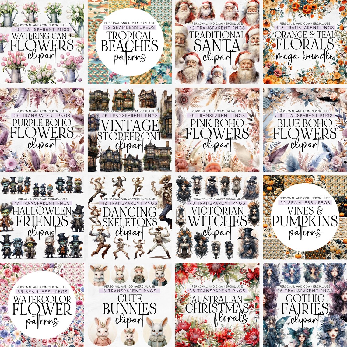 WHOLE SHOP Clipart Bundle, 10,000 Assets, Entire Store Bundle All ...